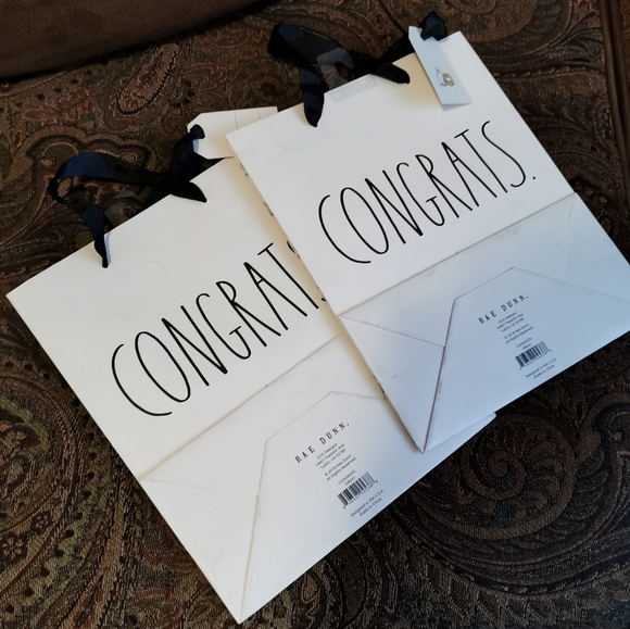 Rae Dunn | Holiday | Rae Dunn Paper Bags Wedding Set Of 2 | Poshmark